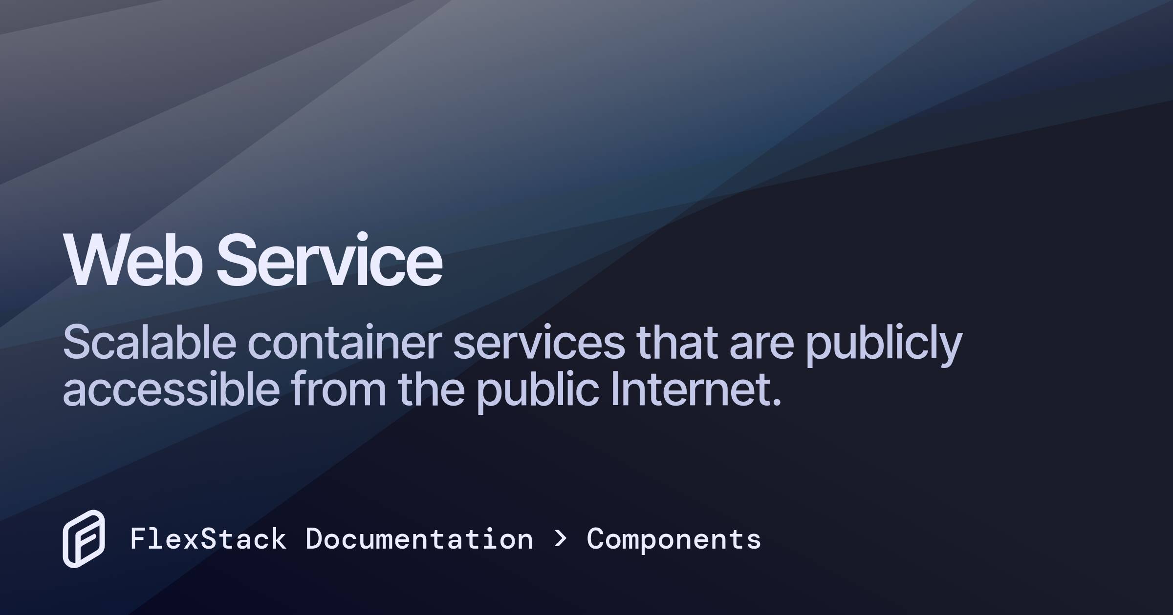 Web Service – FlexStack Documentation