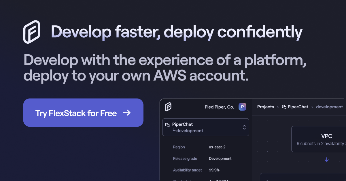 Develop Faster on AWS – FlexStack